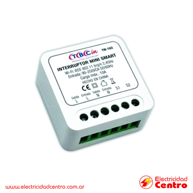 Interruptor Mini TBCIN Smart Wifi - TW-102 Electricidad Centro